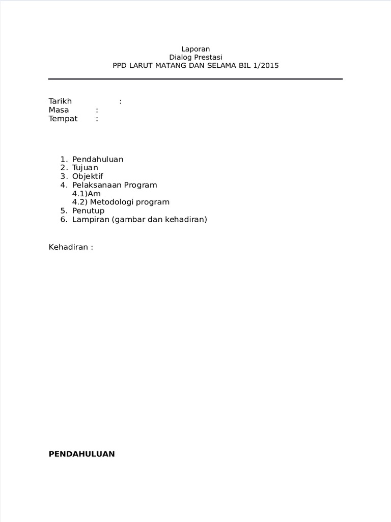 Dokumen Tips Format Laporan Prestasi Sekolah Pdf