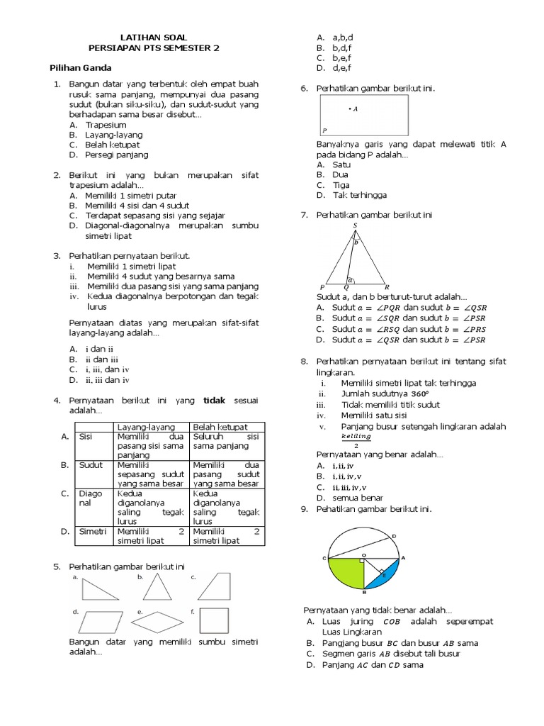 Latihan Soal PTS2 | PDF
