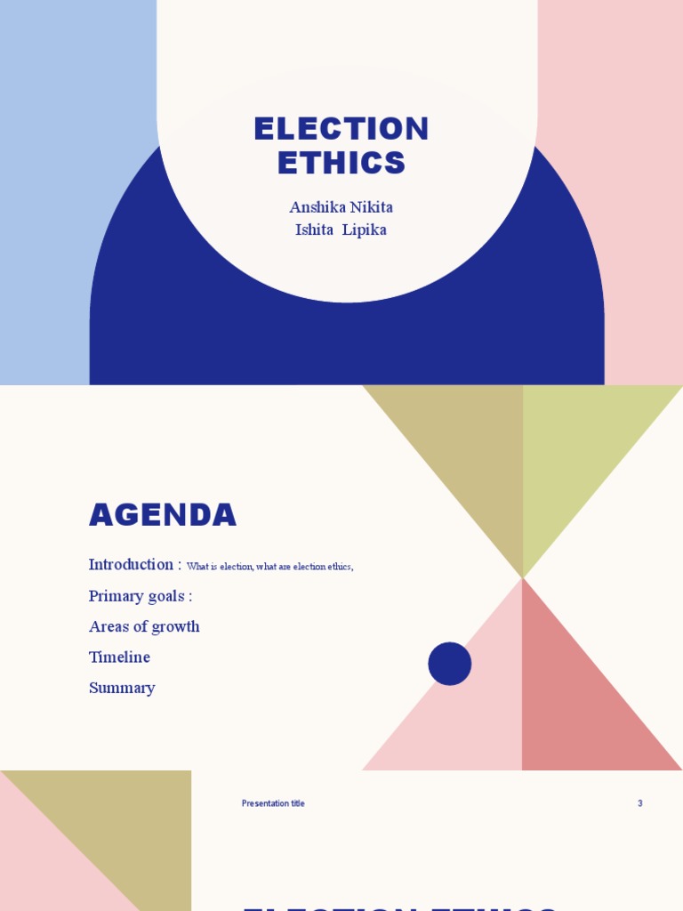 Election Ethics | PDF | Elections | Government