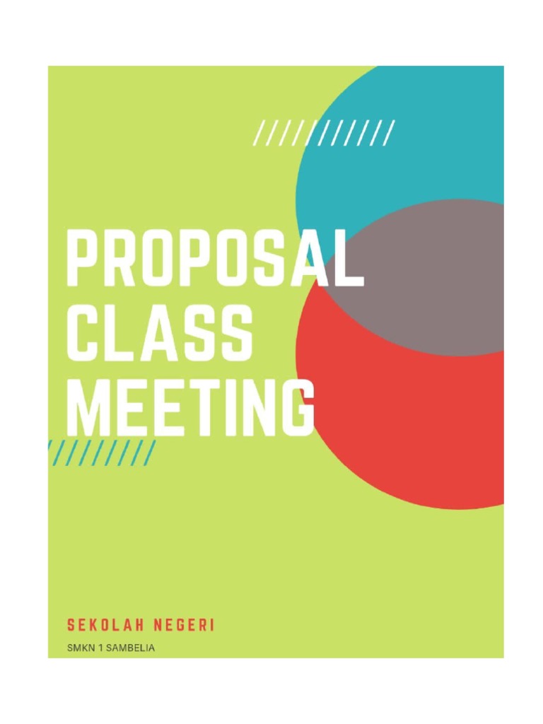 Propsal Class Meeting 1221 | PDF