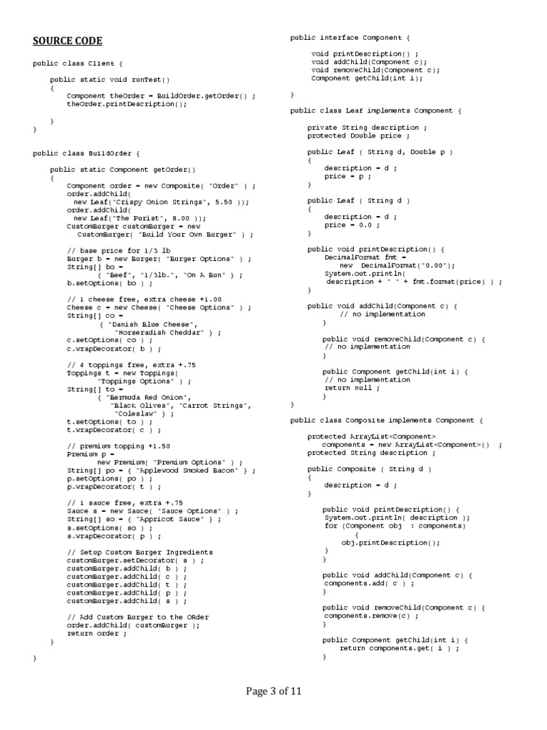 Custom Burger Order System Code | PDF | Hamburgers | Coleslaw