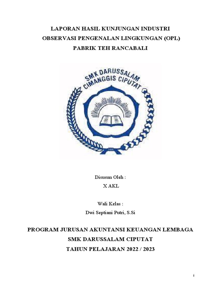 Cover Laporan OPL 2022 | PDF | Bisnis