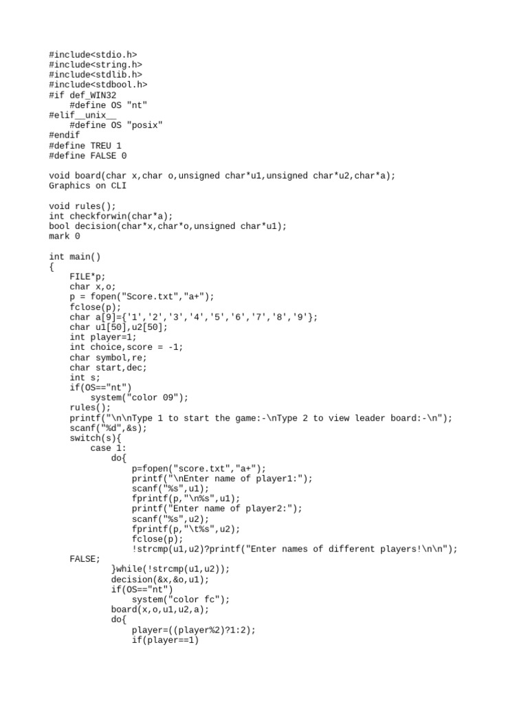32bit Tic-Tac-Toe | PDF | Software | Systems Engineering