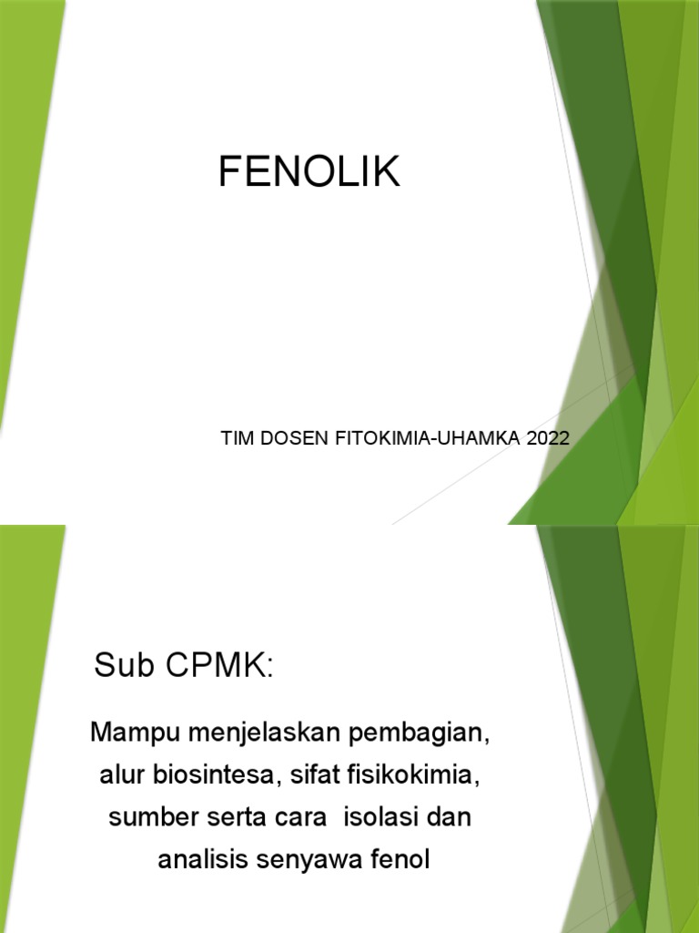 Pemahaman Senyawa Fenolik dan Ekstraksinya | PDF
