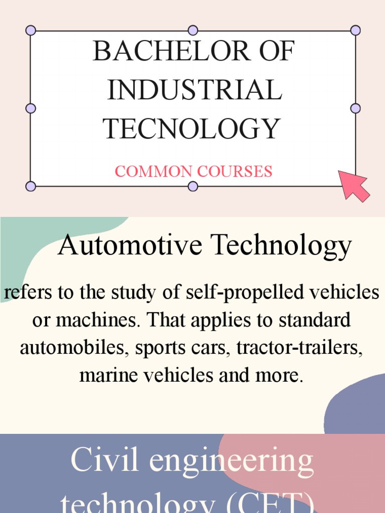 Bachelor of Industrial Technology | PDF