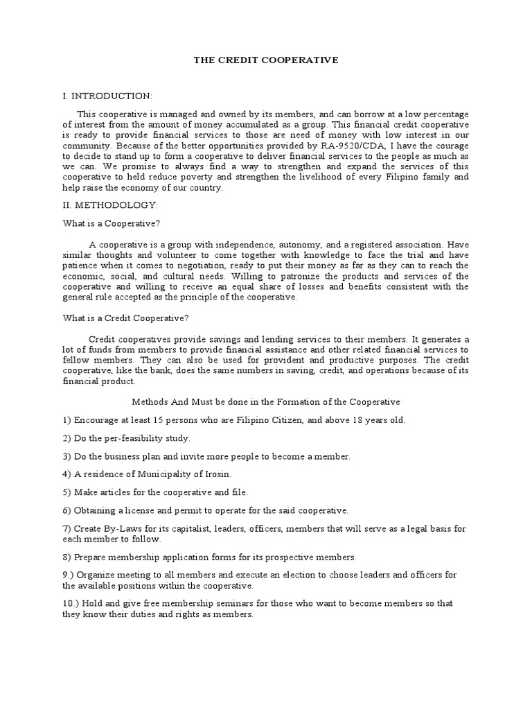 Credit | PDF | Cooperative | Credit