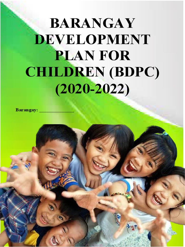 Local Development Plan For Children Sample | PDF | Malnutrition ...