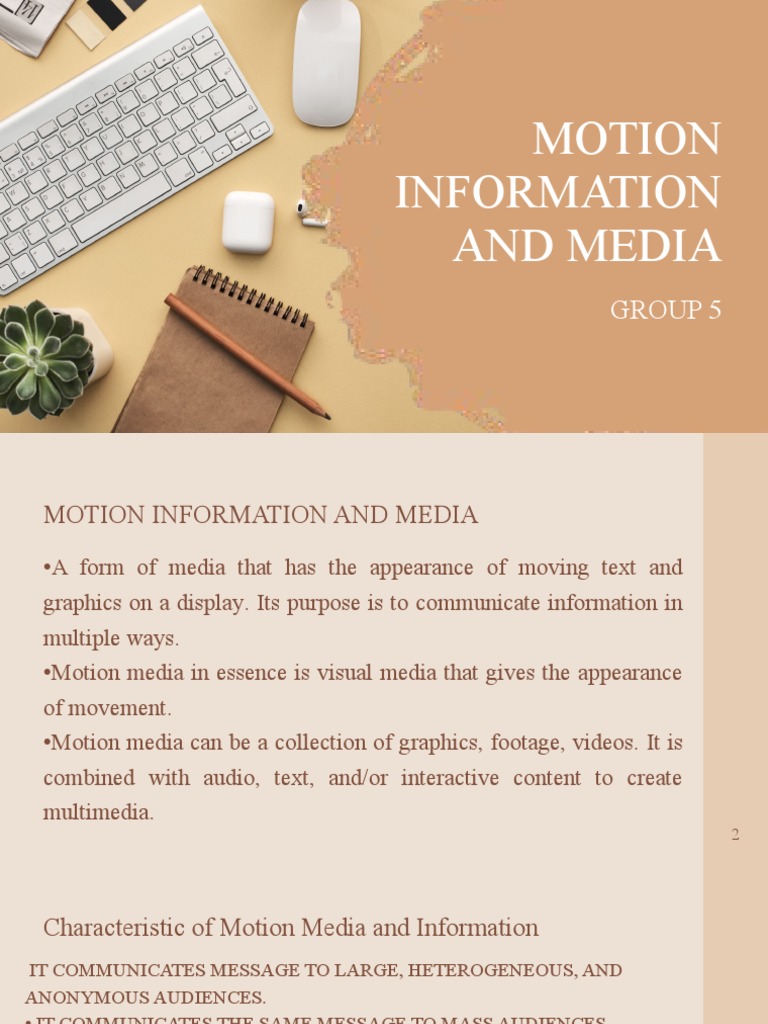 Motion Information and Media | PDF | Display Resolution | Video