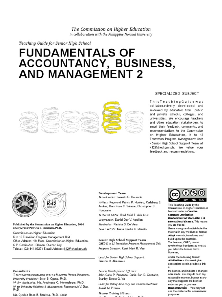 Fabm2 TG Shs | PDF | Debits And Credits | Learning