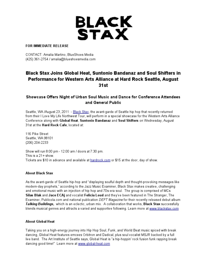 Black Stax Joins Global Heat, Suntonio Bandanaz and Soul Shifters at ...