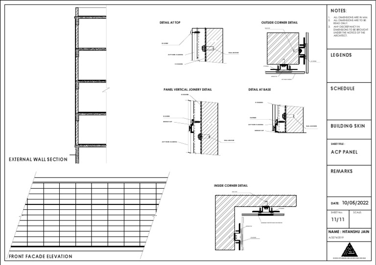 ACP Cladding Details and Specifications | PDF | Architectural Design ...