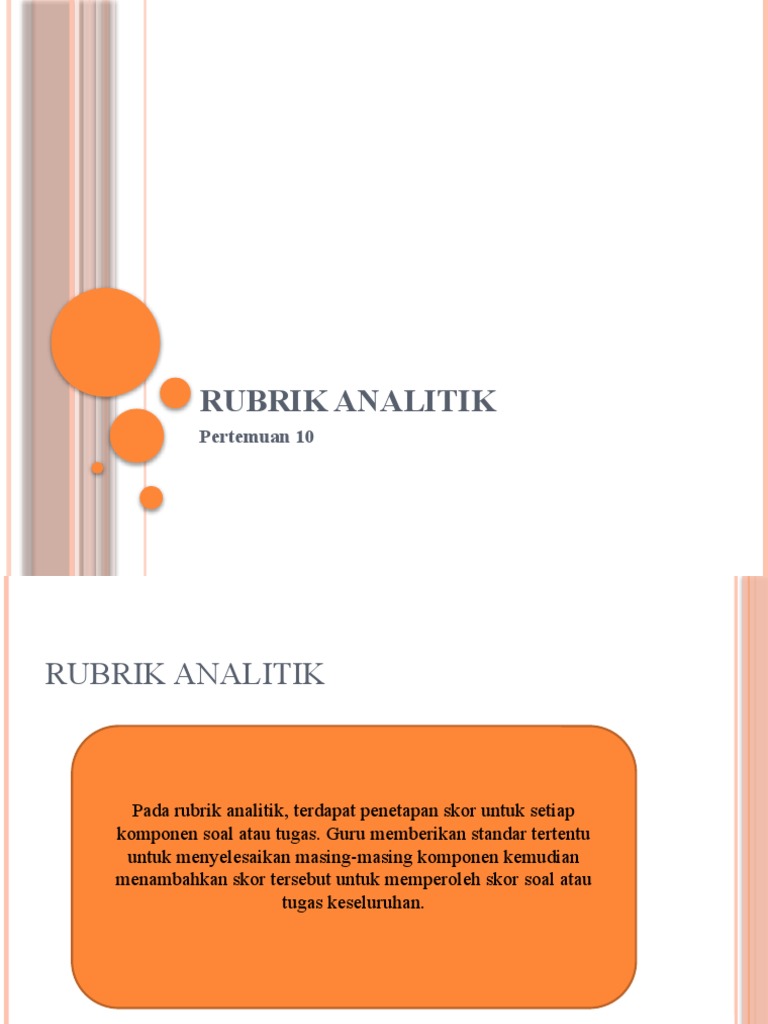 Rubrik Analitik | PDF