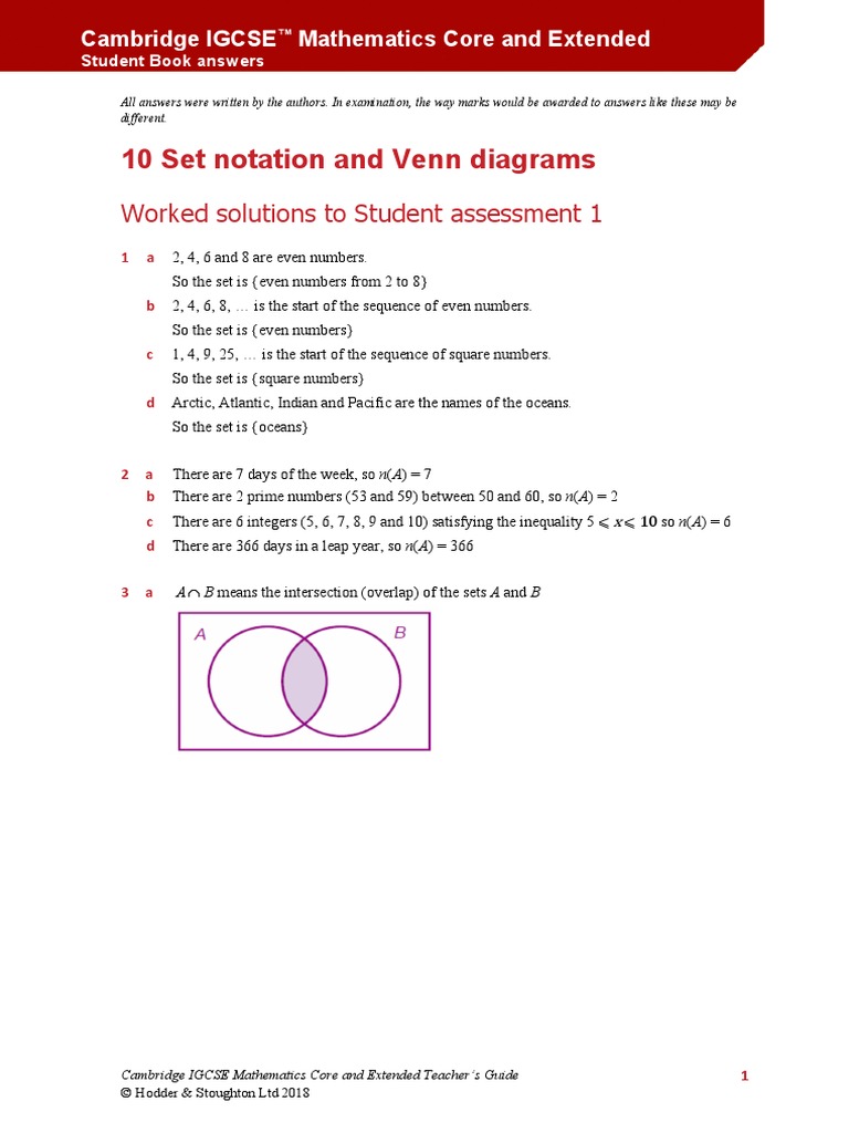 Chap 10 - Student Assessment Worked Solution | PDF | Mathematical ...