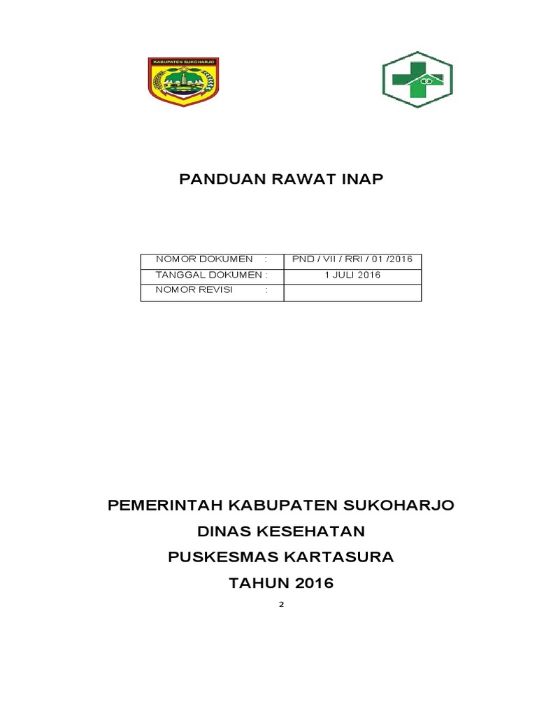 Panduan Rawat Inap | PDF