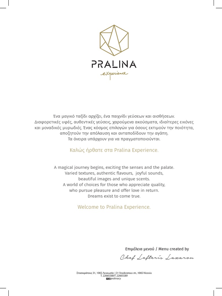 My Publications - PRALINA EXPERIENCE NICOSIA SUMMER | PDF
