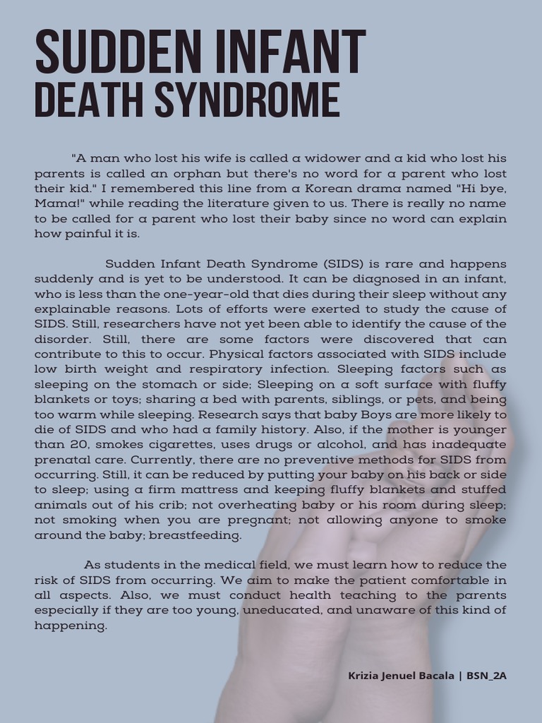 SIDS | PDF | Self-Improvement | Wellness