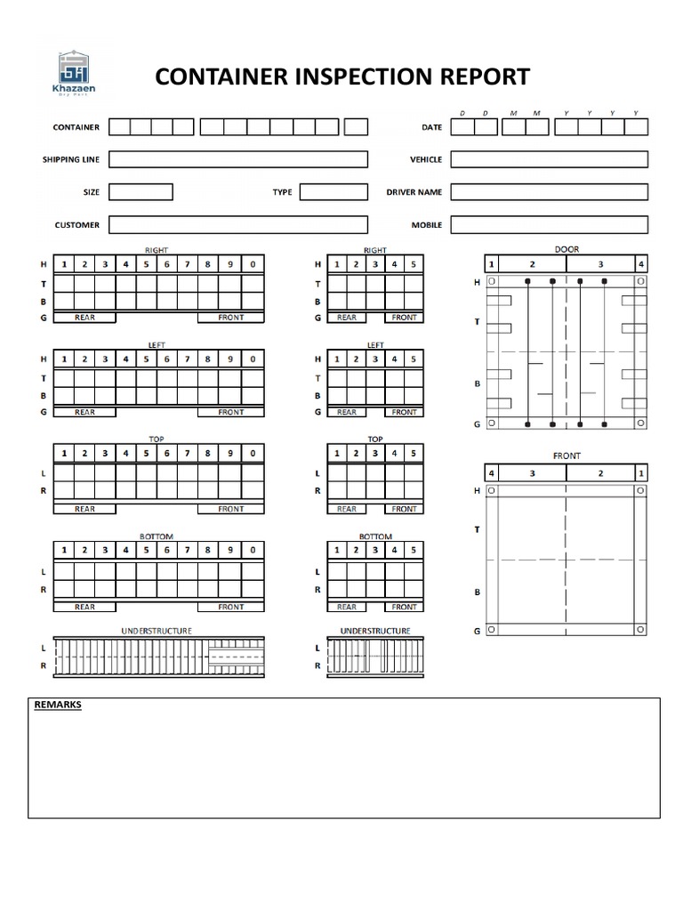 Container Survey Report | PDF