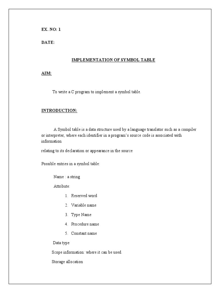 CS6612 Compiler Record | PDF | Software Engineering | Computing