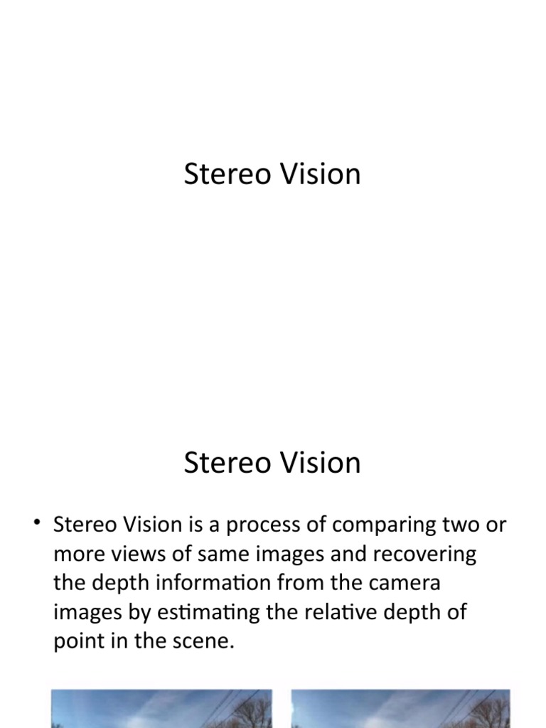 Stereo Vision | PDF | Computer Vision | Stereoscopy