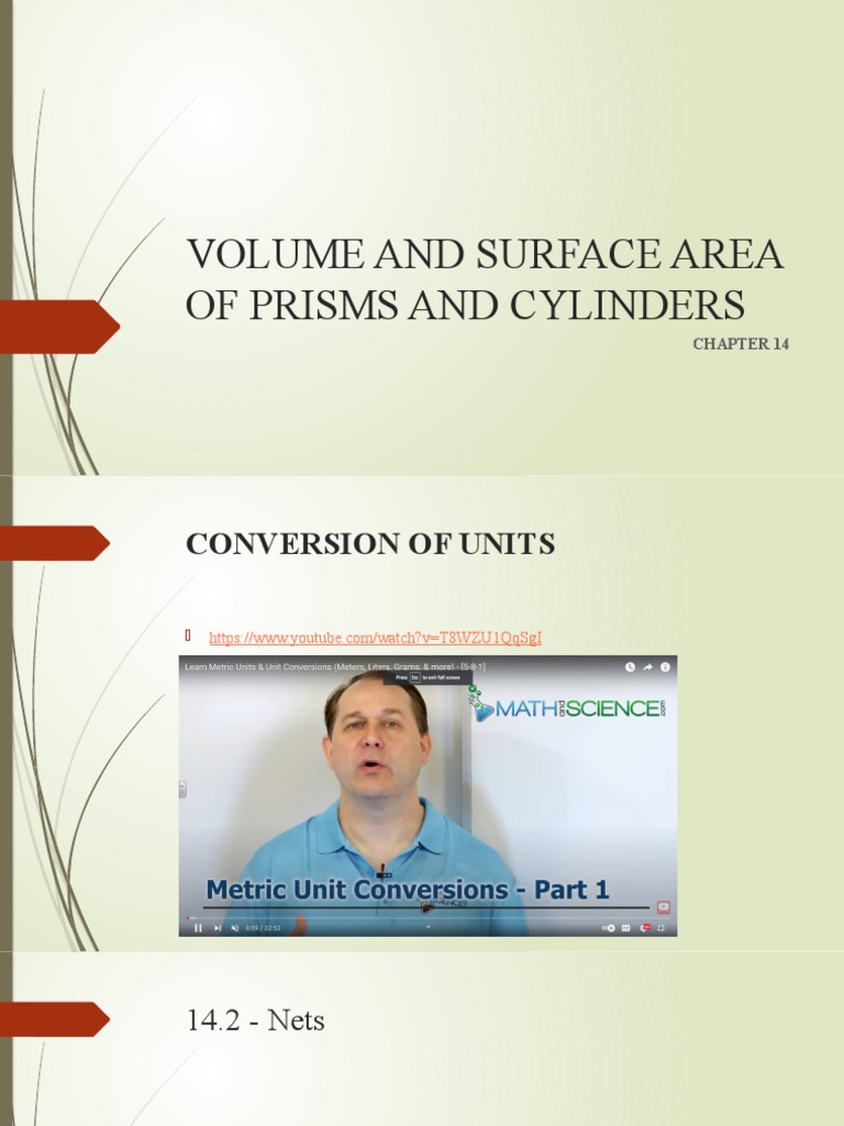 Volume and Surface Area of Prisms and Cylinders | PDF | Science ...