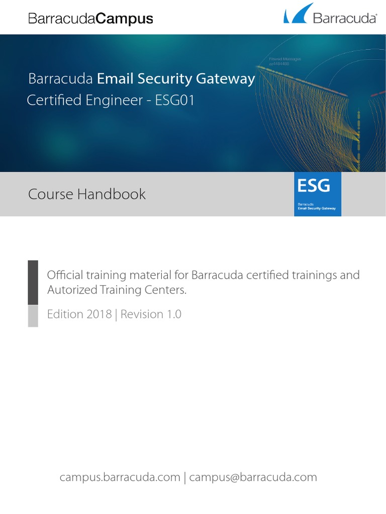 Barracuda Email Security Gateway Foundation Student Guide | PDF | Domain Name System | Cyberspace