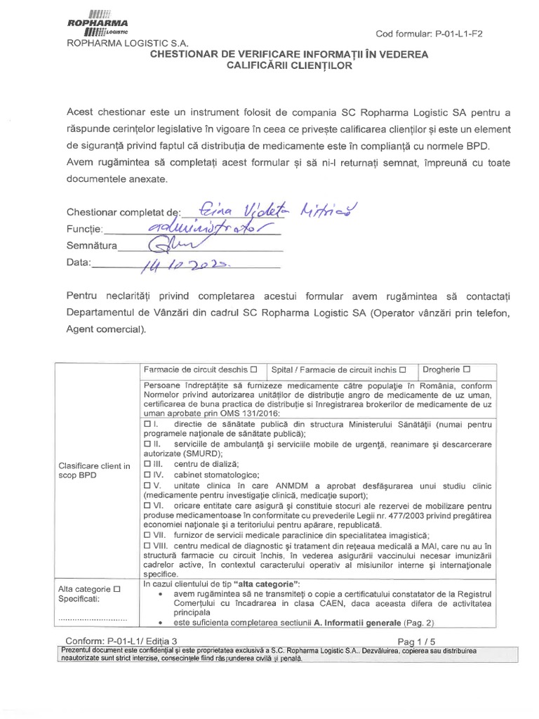 Amifarm Ghercesti | PDF