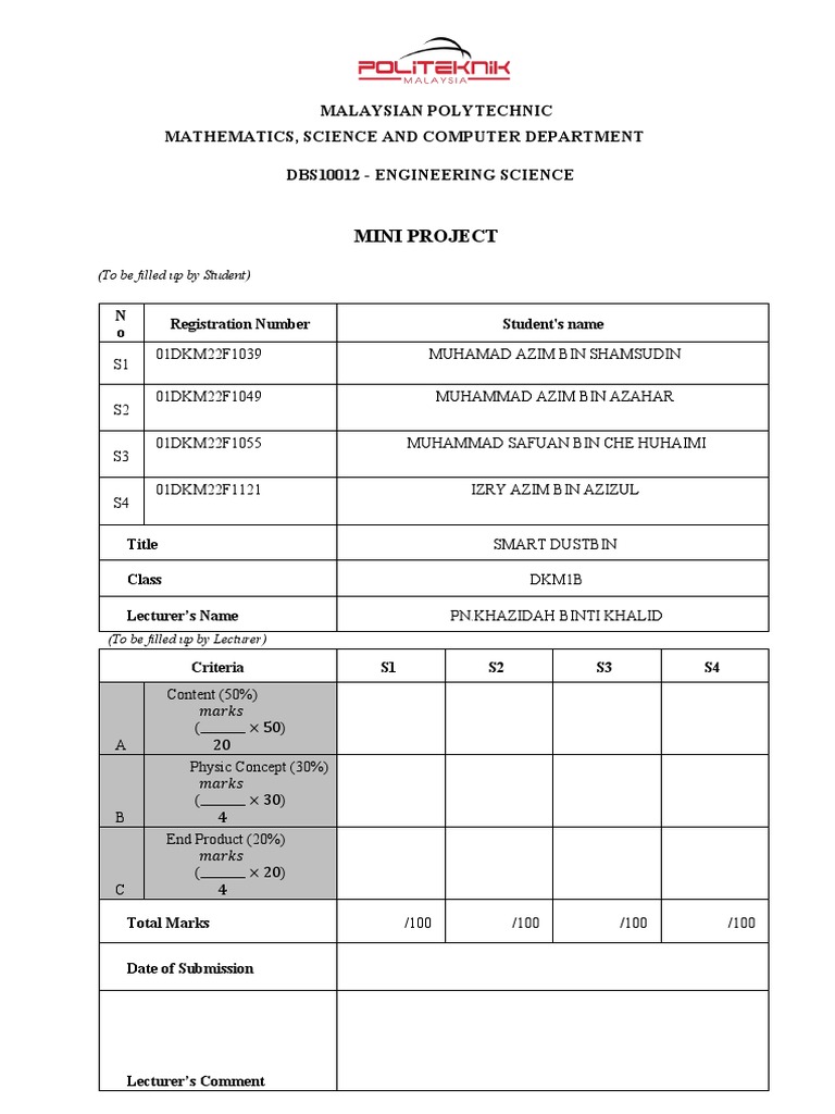 DBS10012 Mini Project | PDF | Information | Science