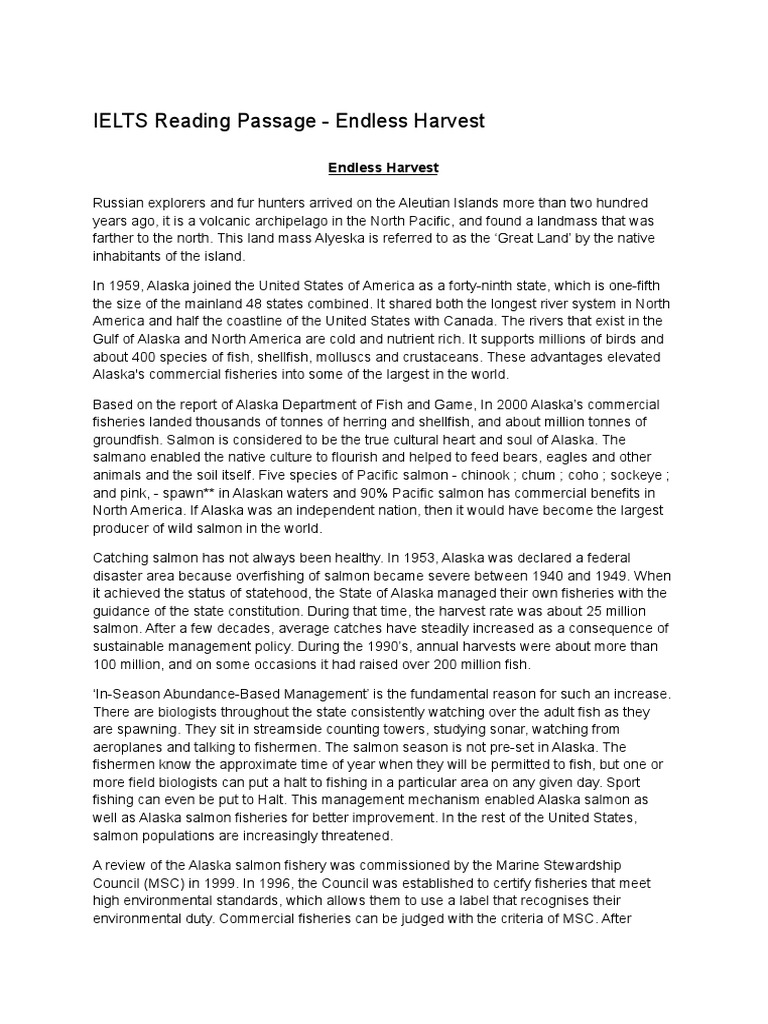 Ielts Academic Reading Practice Test 9 3aed21036a | PDF | Salmon | Fishery