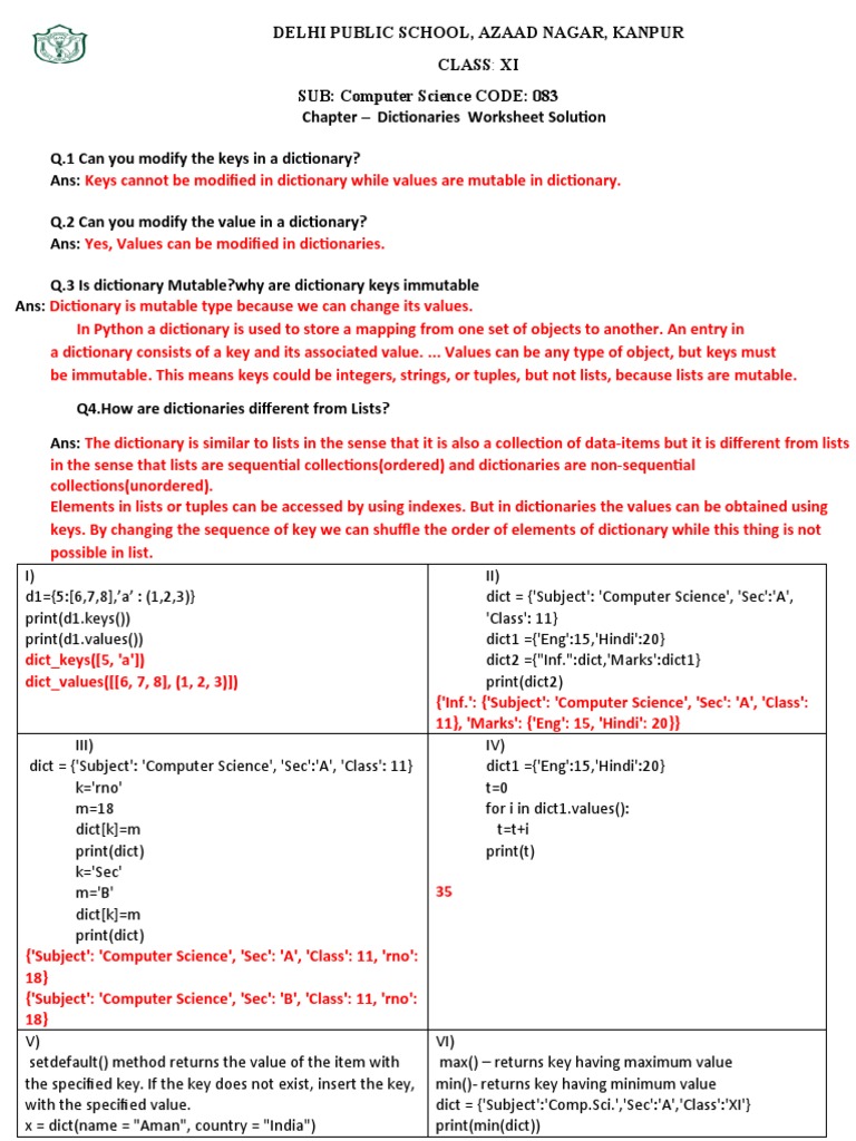 Dictionaries Pdf Theoretical Computer Science Computer Programming
