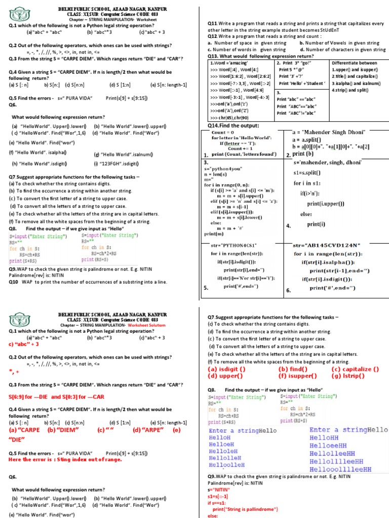 String | PDF | String (Computer Science) | Letter Case