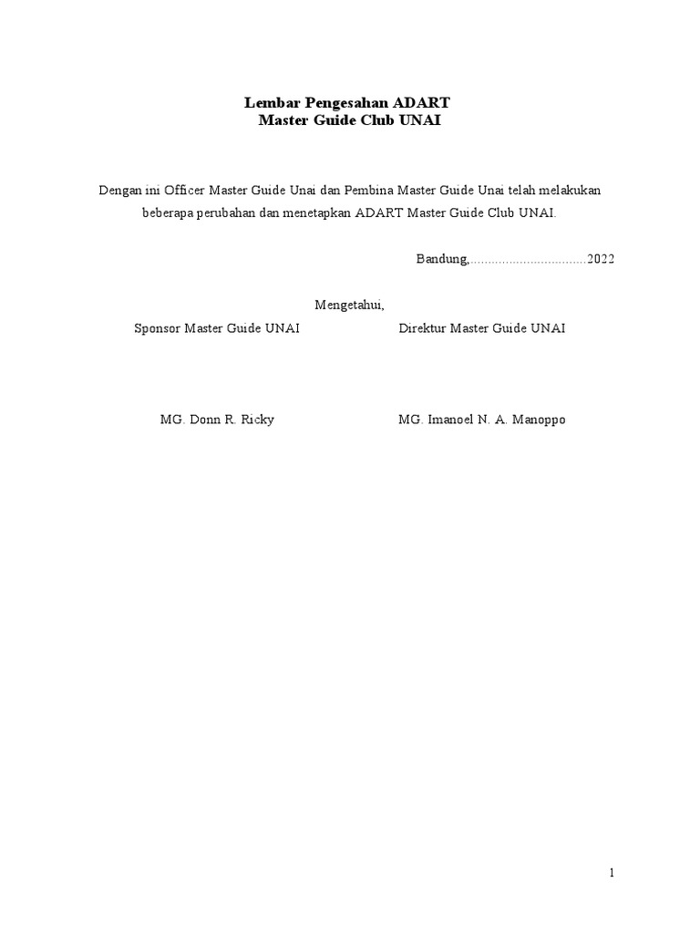 Adart MG Unai New | PDF