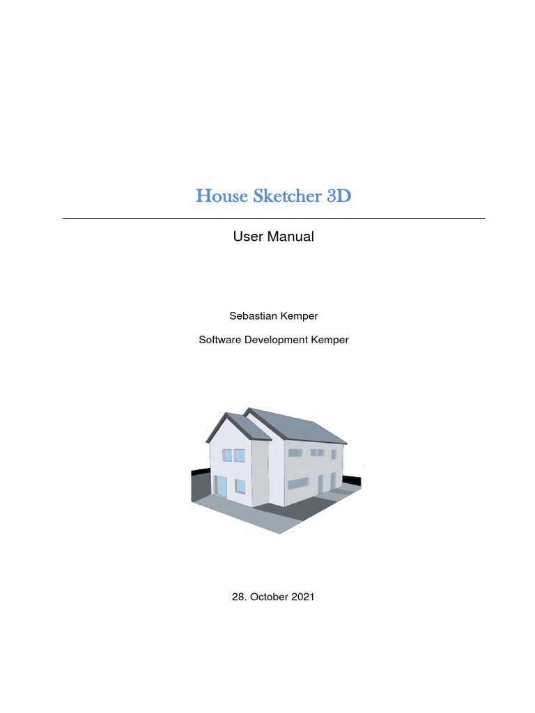 UserManual HouseSketcher3D | PDF | Menu (Computing) | Computer File