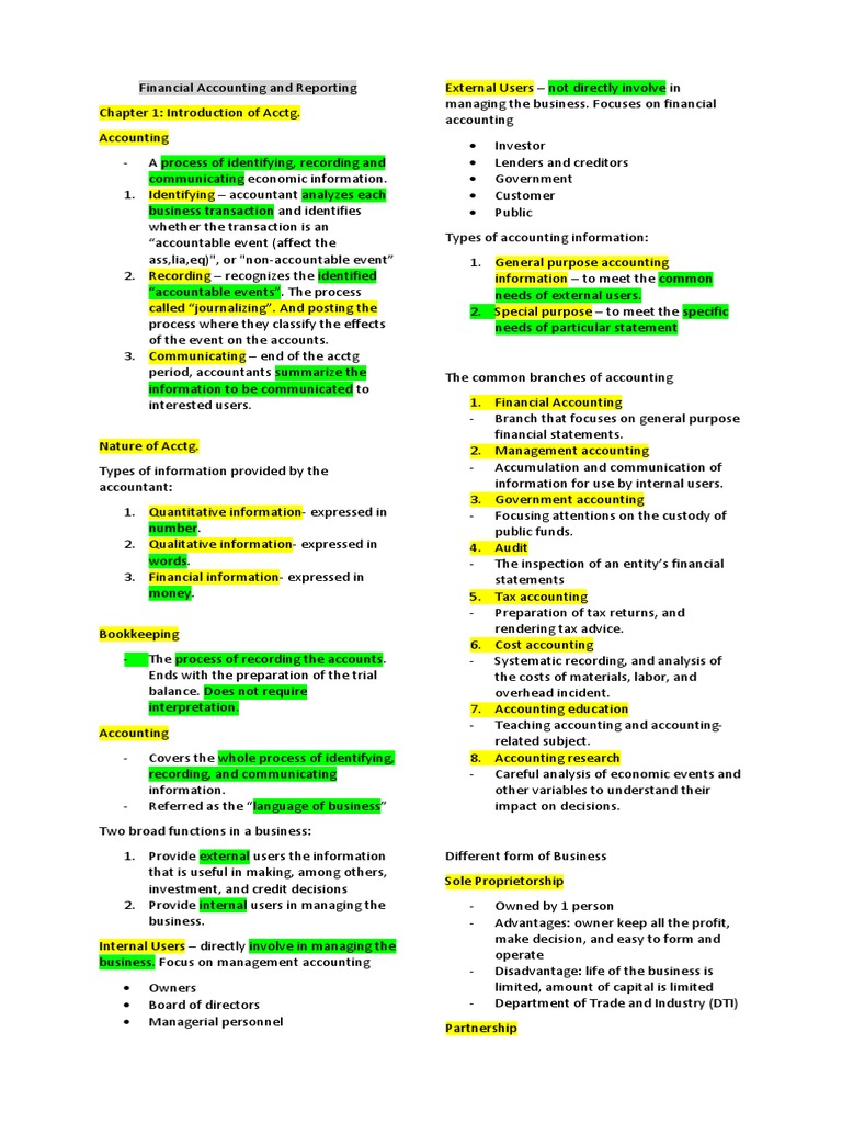 Far Notes | PDF | Accounting | Business