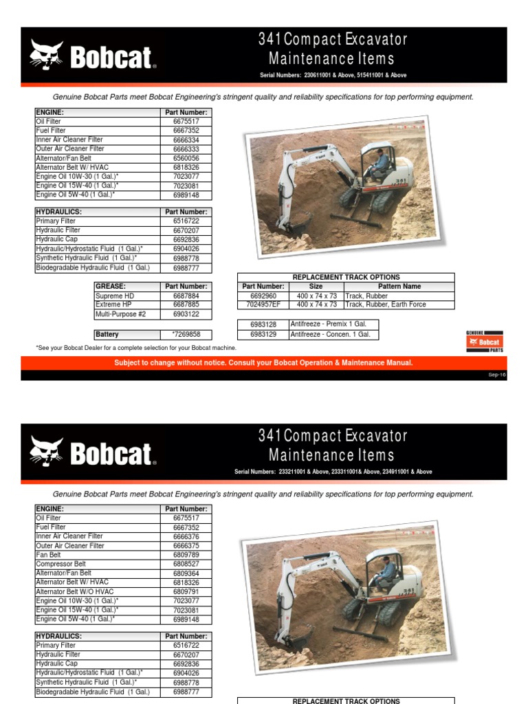 341 4pages Maintenance Chart | PDF | Motor Oil | Engines