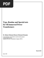 Transformer Testing | PDF | Transformer | Electrical Impedance