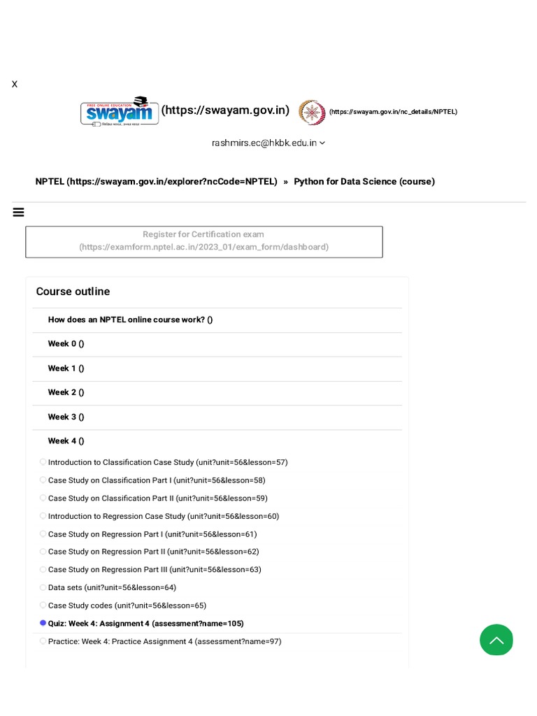 Python For Data Science Unit 6 Week 4 Pdf Regression Analysis Logistic Regression 1236