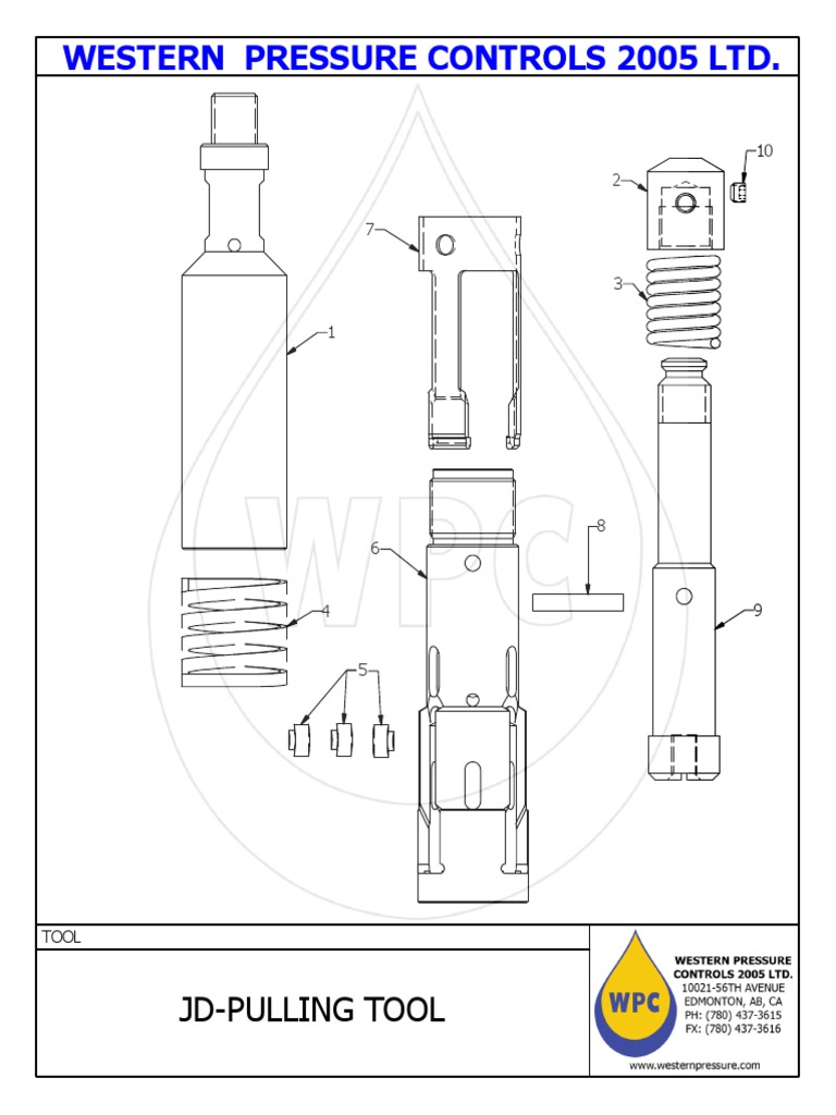 Western Pressure Controls 2005 LTD.: Jd-Pulling Tool | PDF ...