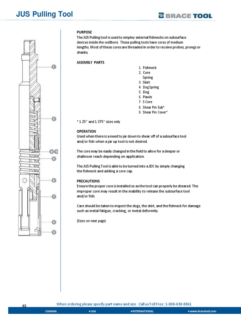 JUS Pulling Tool: Purpose | PDF | Materials | Applied And Interdisciplinary Physics