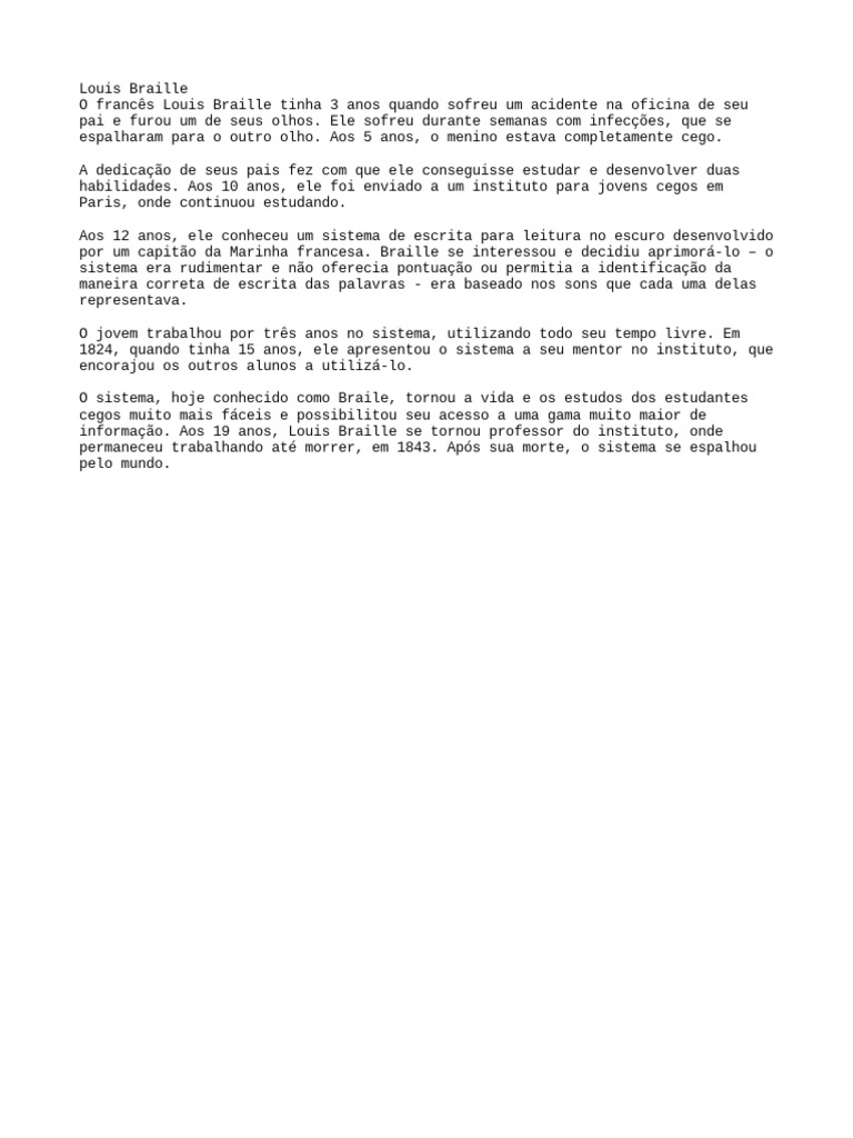 Louis Braille | PDF