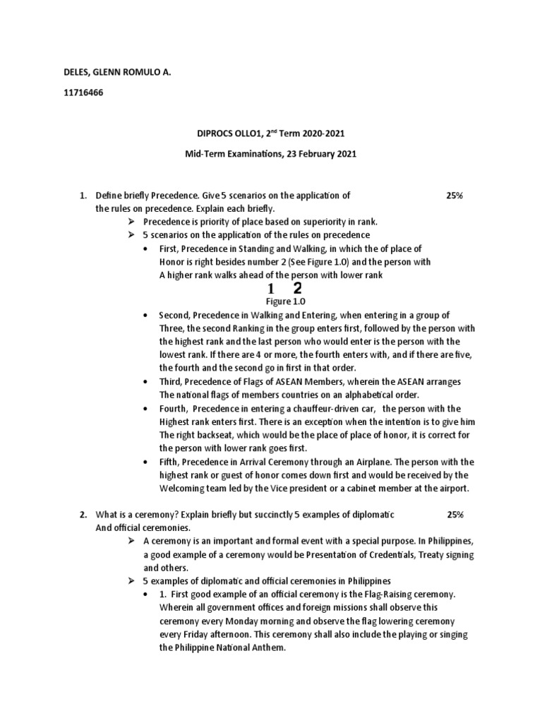Precedence and Ceremonies in Diplomacy | PDF | Philippines