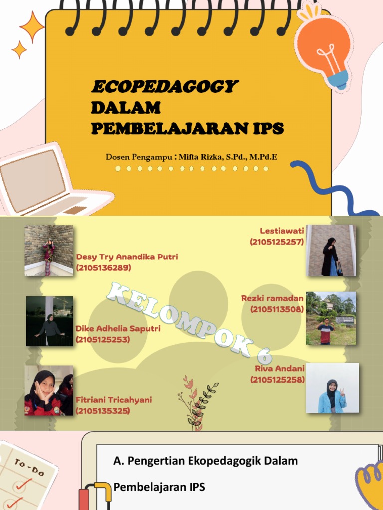 Ecopedagogy Dalam Pembelajaran IPS (Kelompok 6) | PDF