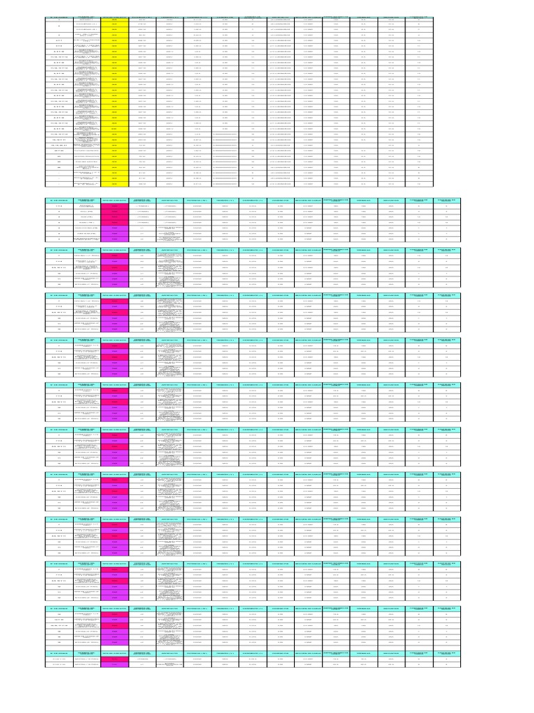 Tabla de Circuitos Iug, Tug, Tue Bien | PDF