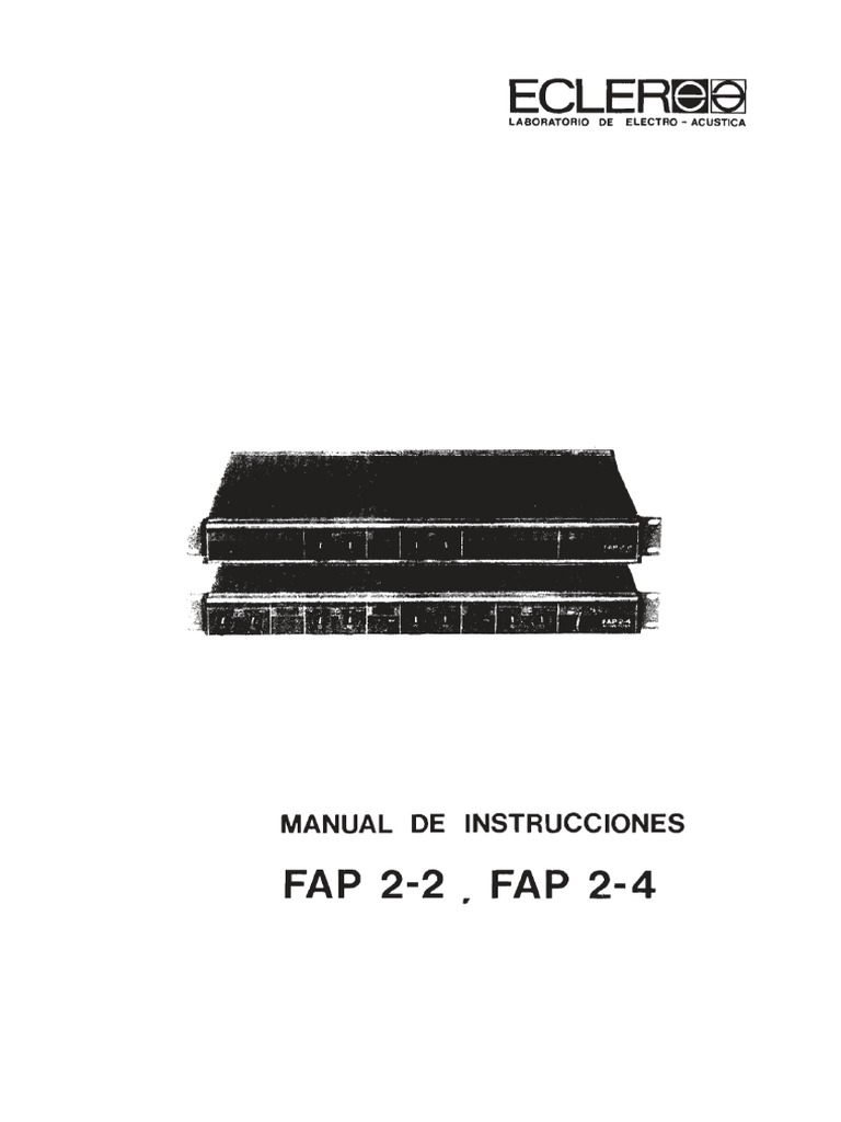 Ecler FAP2-2 FAP2-4 Manual de Usuario - Manualzz | PDF