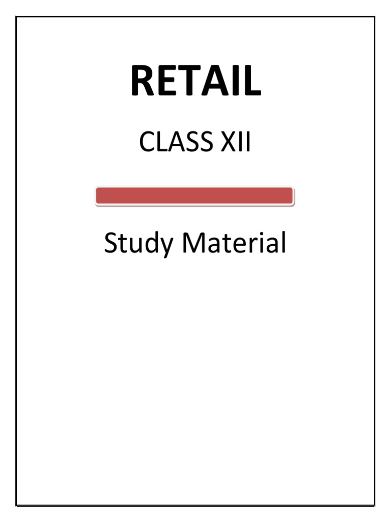 801 Retail XII | PDF | Retail | Merchandising