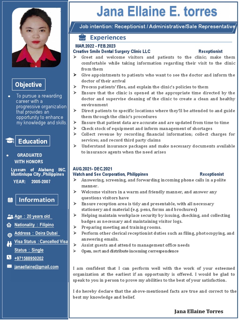 Jana CV Updated | PDF | Business