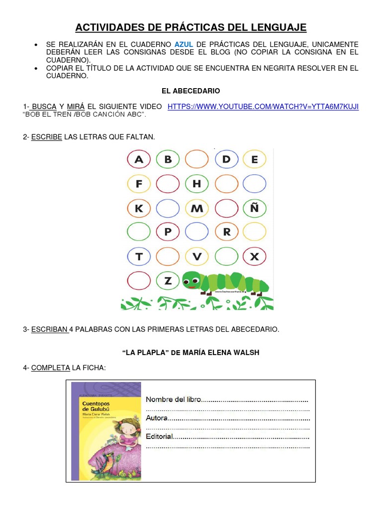 Actividades de Prácticas Del Lenguaje | PDF | Radiodifusión