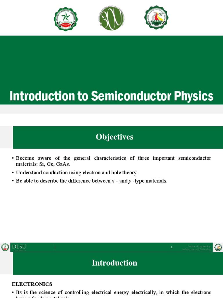 1 Introduction To Semiconductor Physics | PDF | Semiconductors | Doping (Semiconductor)