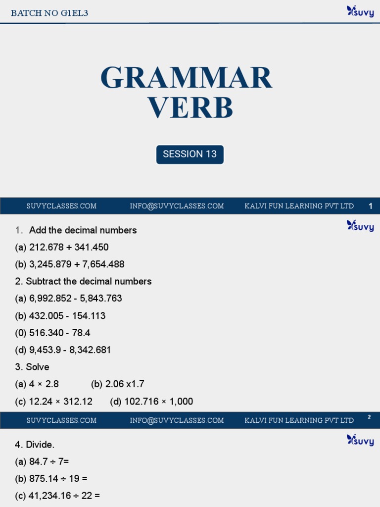 S60 G5 M RevisionDecimals | PDF | Mathematics | Arithmetic S60 G5 M RevisionDecimals | PDF | Mathematics | Arithmetic