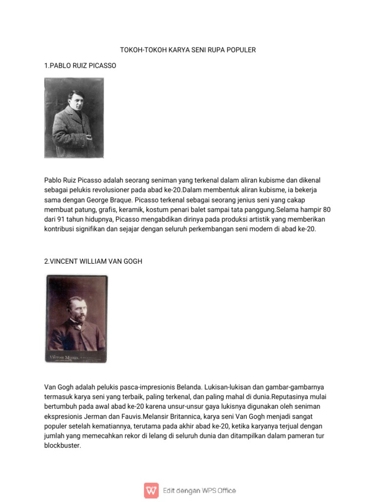 TOKOH-TOKOH KARYA SENI RUPA(1) | PDF