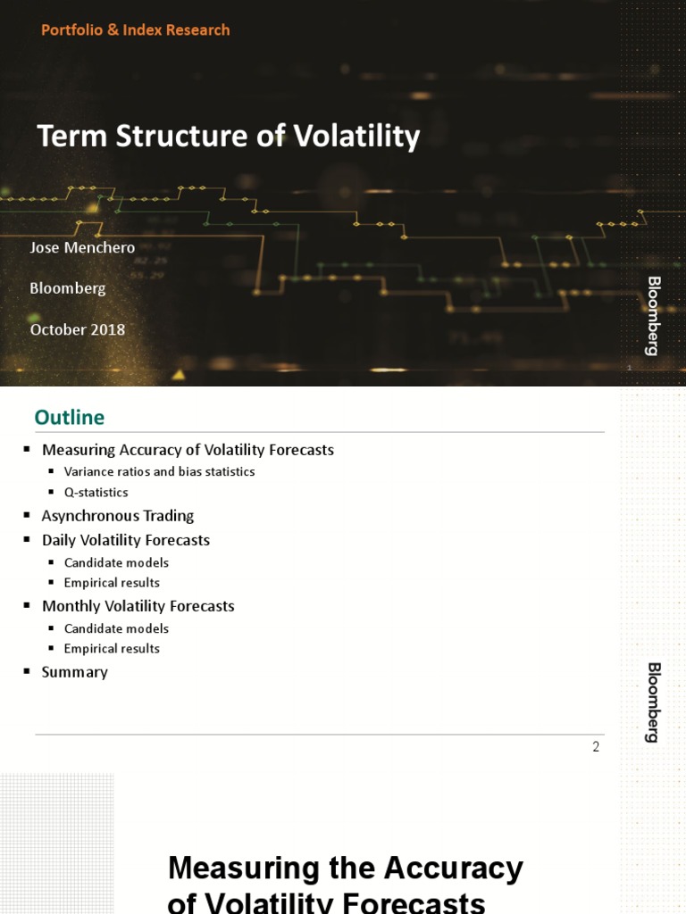 Bloomberg - Term Structure of Risk | PDF | Bias Of An Estimator ...
